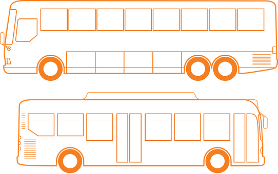 Bus Coach Transit Transportation Travel Bu - Bus Outline Vector ...