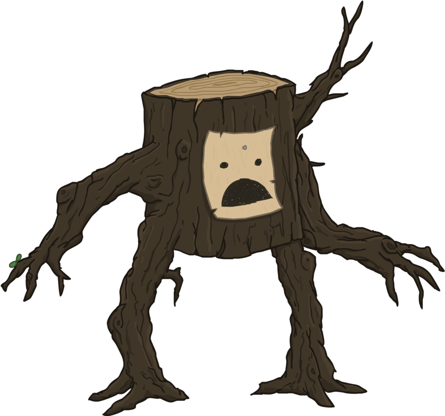 Tree Golem By Zimonitrome - Illustration - (900x817) Png Clipart Download