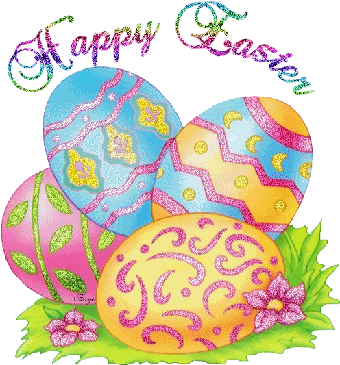 Easter Eggs Good Friday Clipart - Happy Easter Gif Animation - (600x575 ...