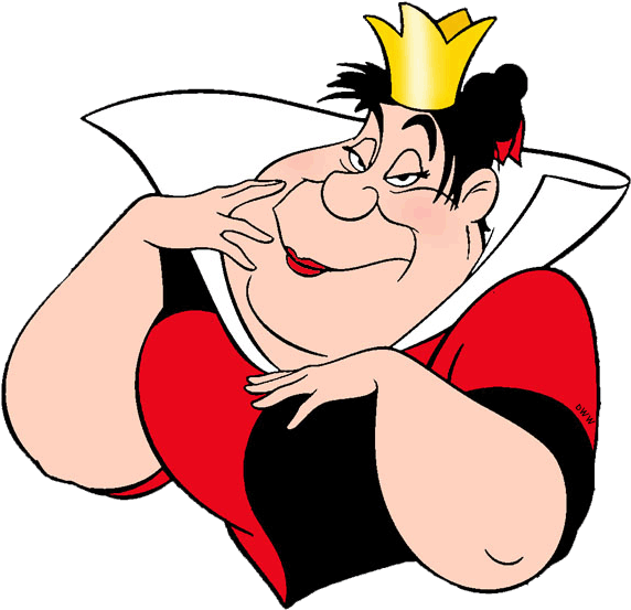 Alice In Wonderland Queen Of Hearts Clip Art - Hearts Alice In ...