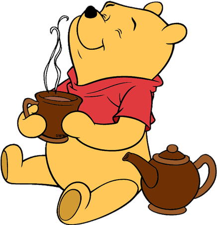 Winnie The Pooh Cliparts - Best Part Of Waking Up Is Coffee - (450x472 ...