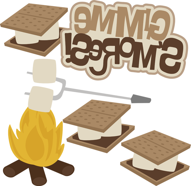 Smores Clip Art S Mores Svg - S'more - (648x631) Png Clipart Download