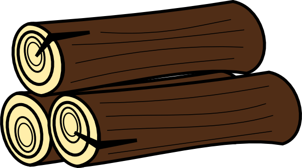 Logs Clip Art At Clker - Logs Clipart - (600x334) Png Clipart Download