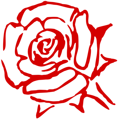 Rose Sketch - Clip Art - (496x500) Png Clipart Download