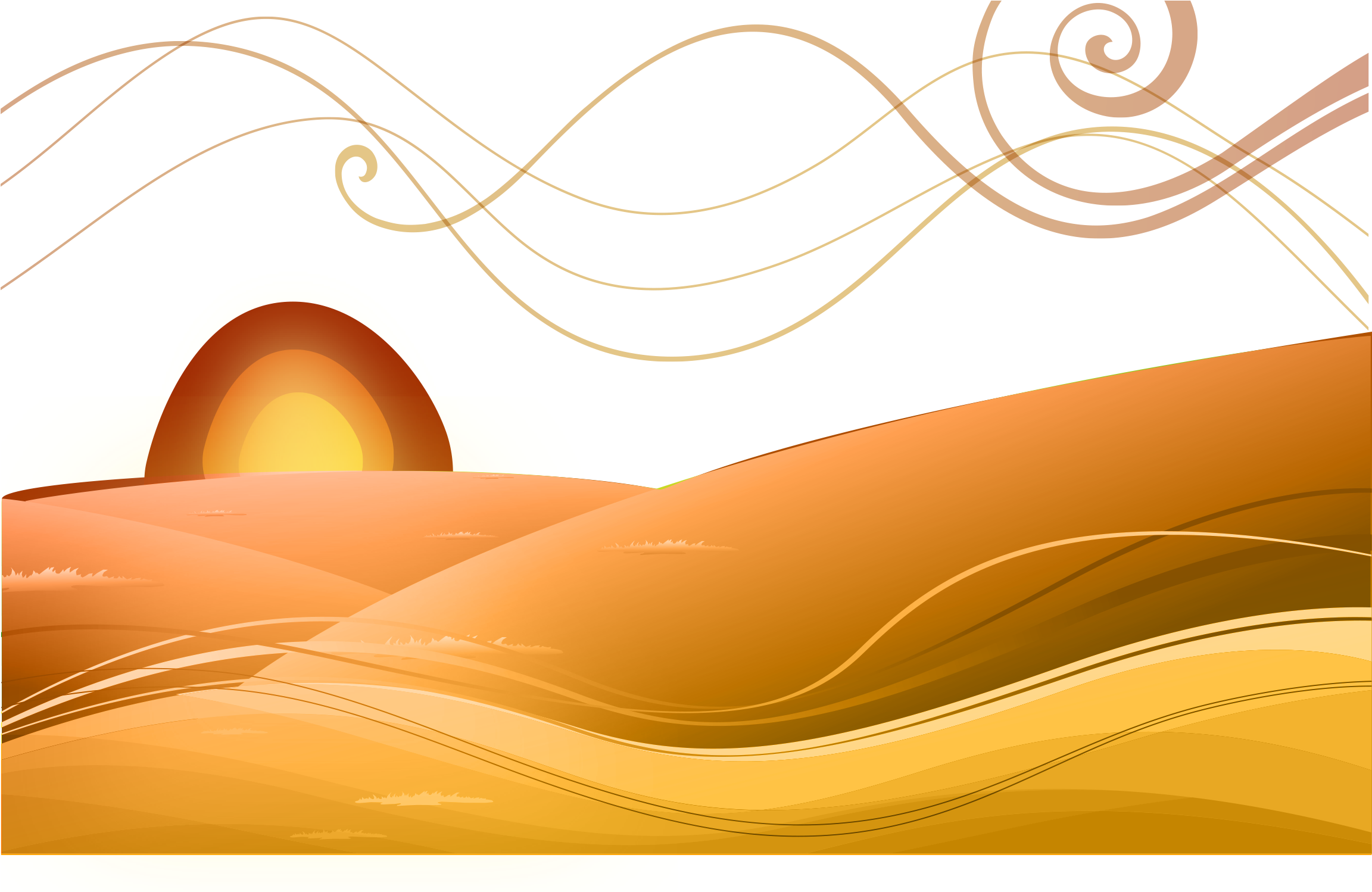 Euclidean Vector Desert Illustration - Euclidean Vector - (2363x1560 ...