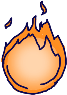 While Doing The Animation I Tried Illustrate The Fire - Power Up ...