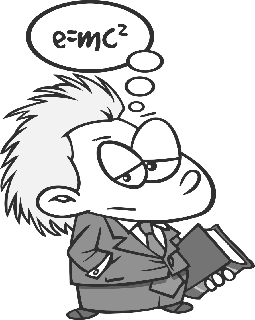 Ignite Protrex - Cartoon Smart Person - (895x1125) Png Clipart Download