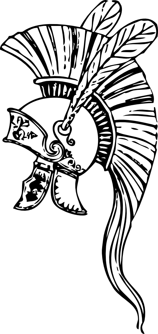 Greek Helmet 6 Clip Art At Clker - Greek Helmet - (512x1082) Png ...