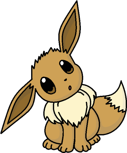 Eevee Curious By Kittycateevee - Eevee Waving - (523x609) Png Clipart ...