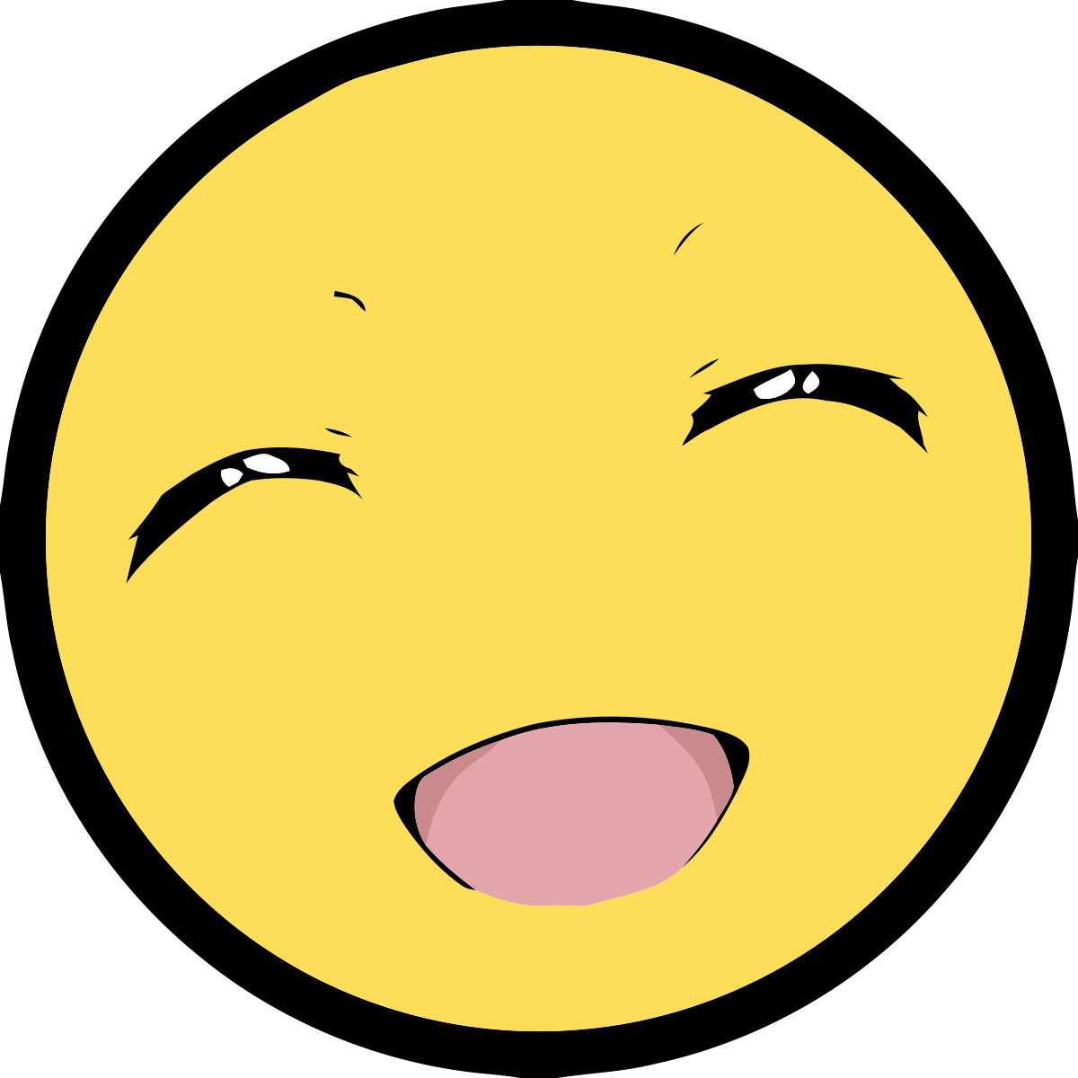 Face Yellow Facial Expression Emoticon Smile Nose Head - Awesome Face ...