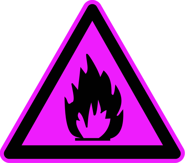 Hazard Sign Clip Art - Fire Warning Sign Vector - (600x528) Png Clipart ...