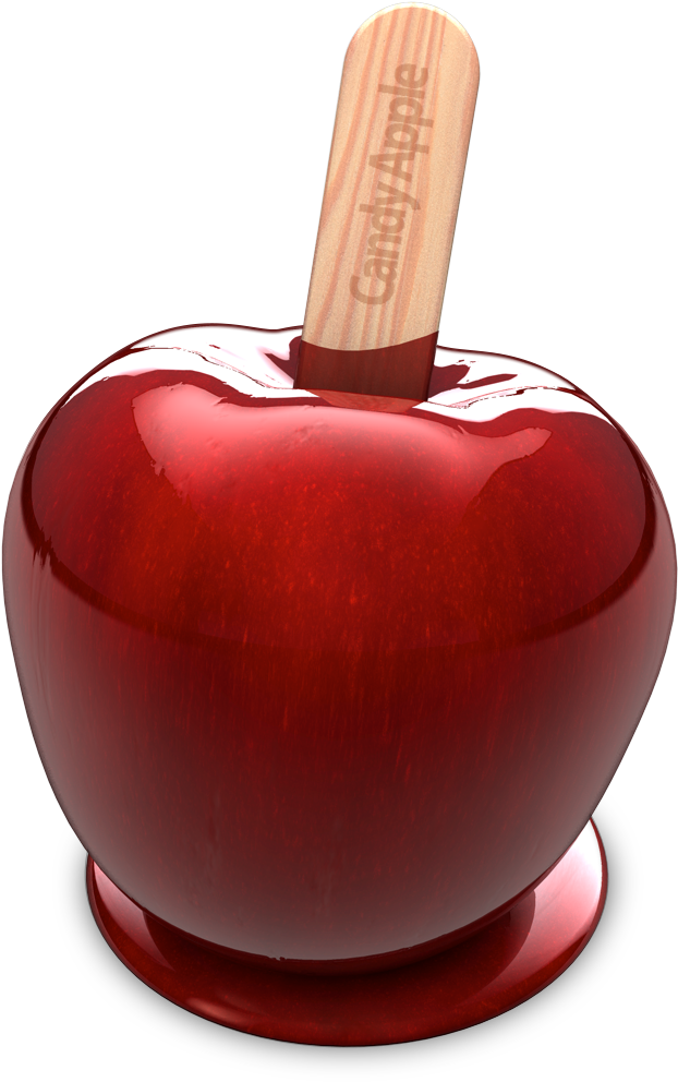 Mac - Candy Apple Transparent - (1024x1024) Png Clipart Download