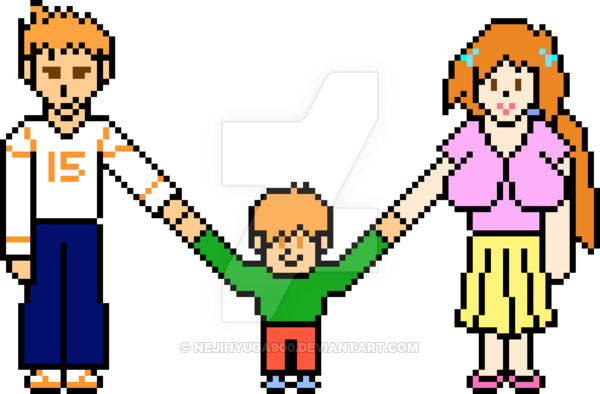 Ichigo, Kazui, And Orihime Kurosaki 8-bit By Tdpneji - 8 Bit Ichigo ...