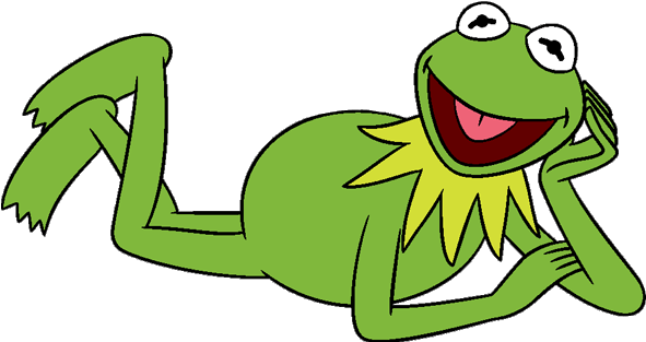 Green Frog Clipart Muppets - Cartoon Kermit The Frog - (600x320) Png ...