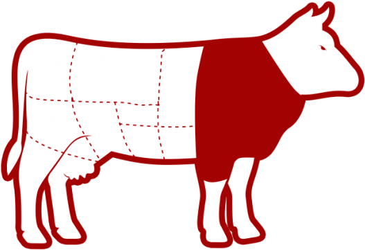 Forequarter, Short Cut - Canales Corte De Animales - (553x370) Png ...