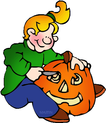 Carving Pumpkins Clipart - Carving Jack O Lantern Clipart - Full Size ...