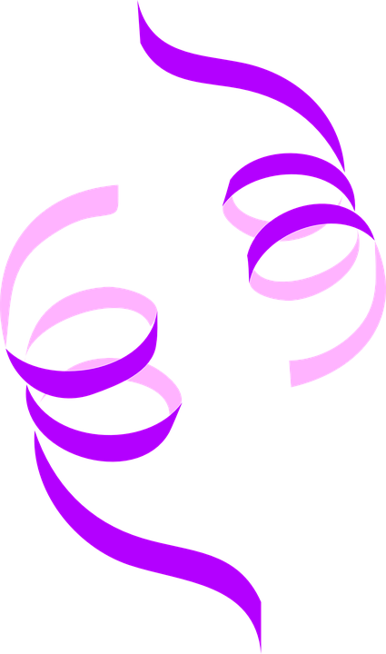 Celebration Clipart Ribbon - Streamers Clip Art - (425x720) Png Clipart ...