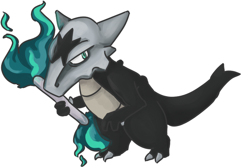 Alolan Marowak By Gearsglorified - Marowak - (850x650) Png Clipart Download