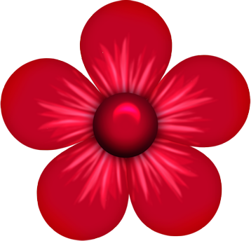 Clip Art Red Flower