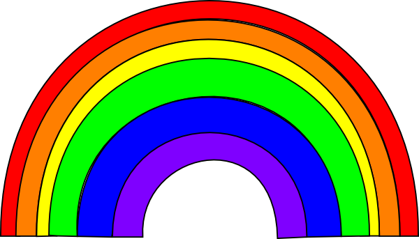 Original Png Clip Art File Thicker Rainbow Svg Images - Thick Rainbow ...
