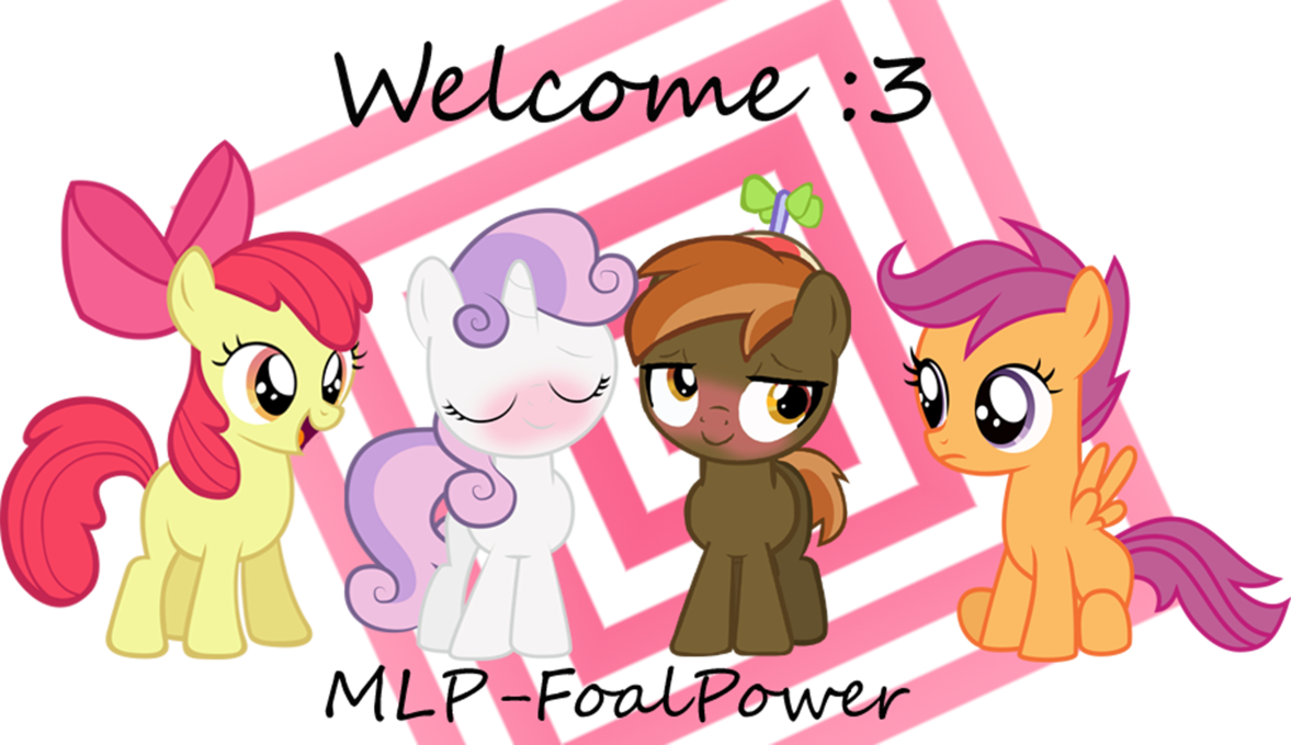 Mlp Foalpower Welcome Banner By Button Mash Da Gamer - Digital Art ...