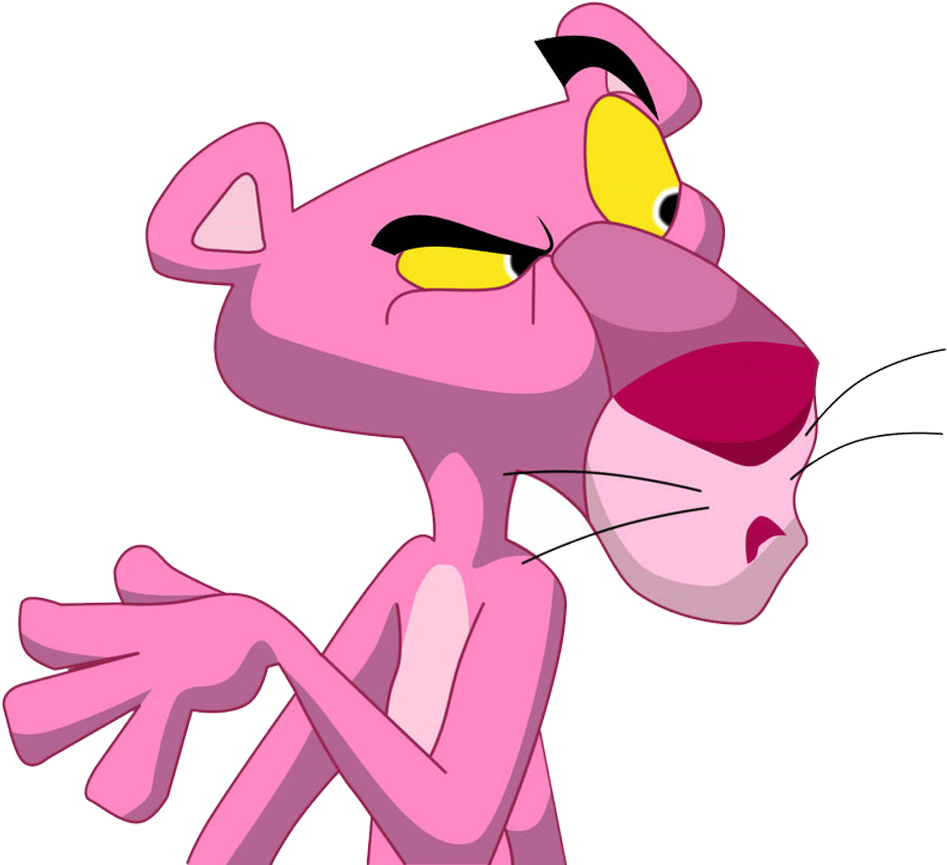 Pink Panther Cartoon - (1024x1024) Png Clipart Download