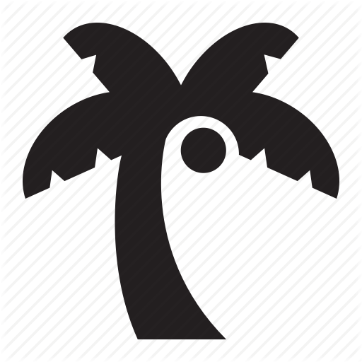 Palm-tree - Palm Tree Icon Png - (512x512) Png Clipart Download