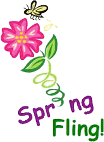 Spring Camp Clipart - Spring Fling Dance - (381x500) Png Clipart Download