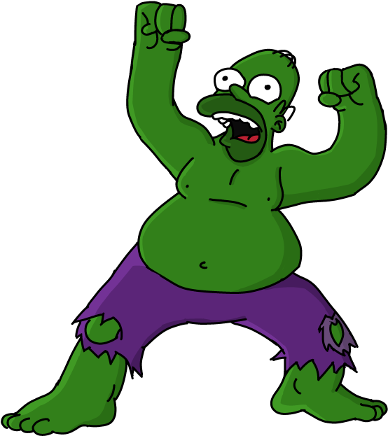 Hulk Homer Simpson Bart Simpson Dibujo De Fan Art - Homero Hulk ...