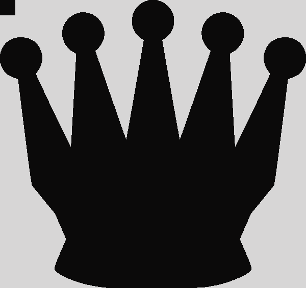 Black Queen Chess Piece - (600x564) Png Clipart Download