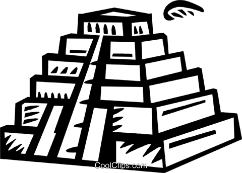 Incan Pyramids Royalty Free Vector Clip Art Illustration - Inca Empire ...