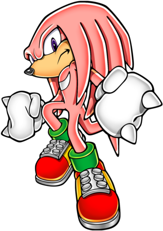 Sonic The Hedgehog Clipart Knuckles - Red Video Game Characters ...