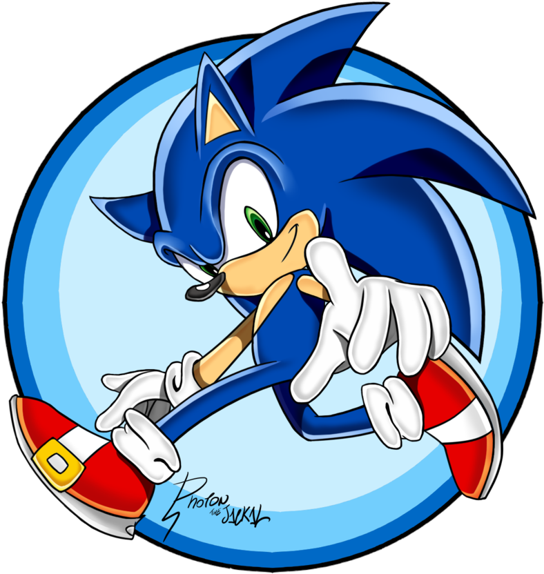 Sonic The Hedgehog Clipart Sonicthe - Cartoon Shirt Design - Full Size ...