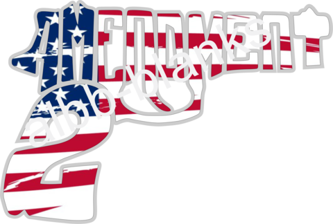 2nd Amendment Shaped As Gun - Second Amendment To The United States ...