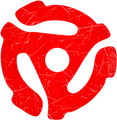 Red Distressed 45 Rpm Adapter - 45 Adapter Happy Birthday - (400x400 ...