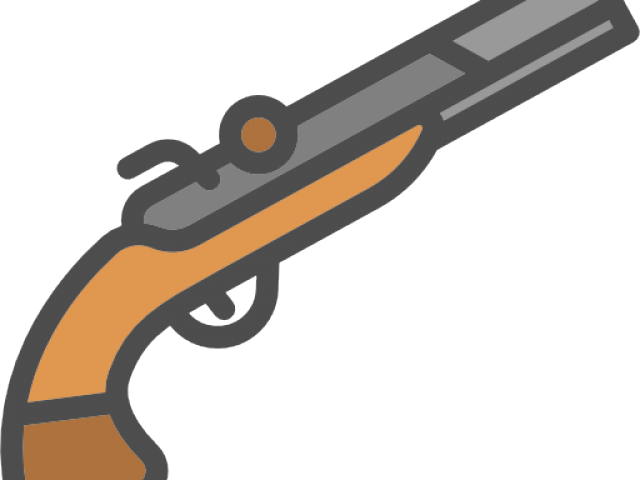 Weapon Clipart Pirate - Cartoon Musket Transparent - (640x480) Png ...