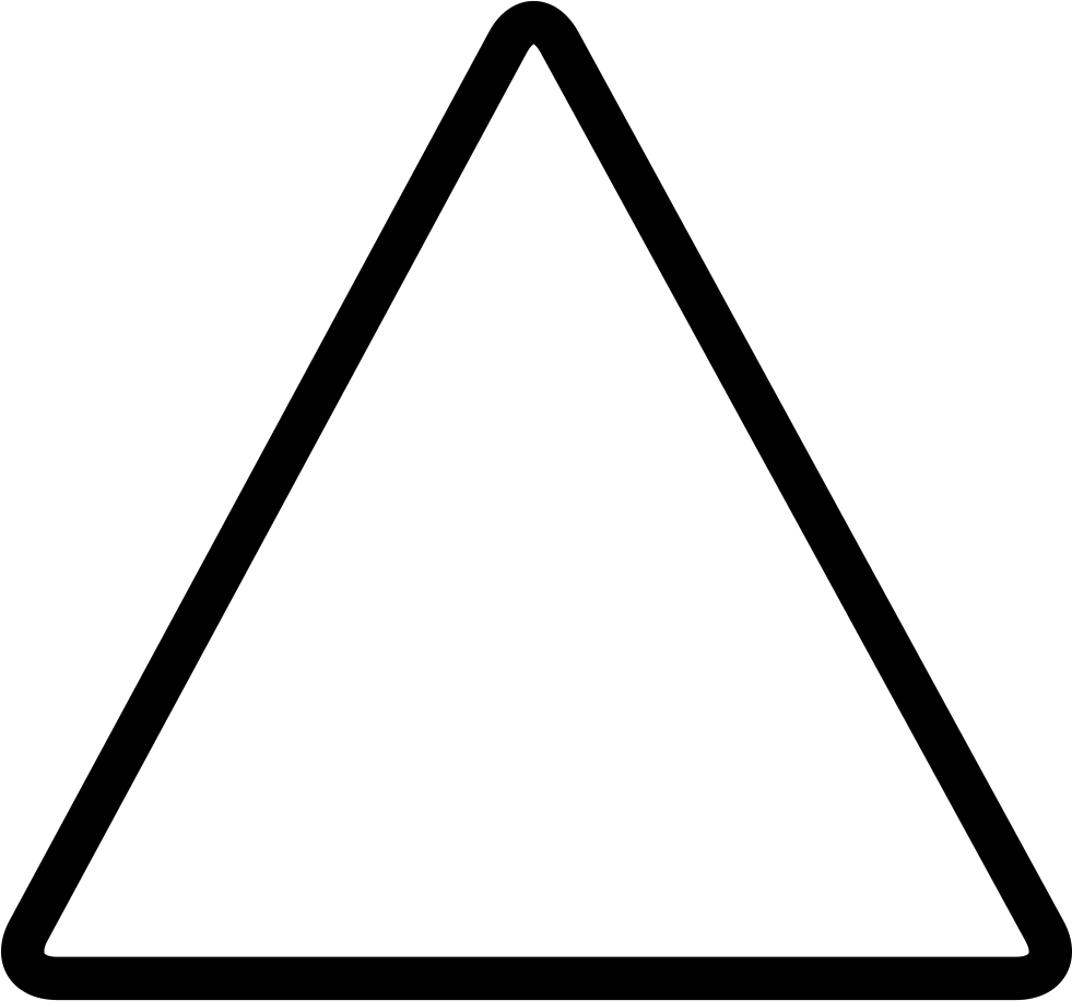 Equilateral Triangle Comments - Triangle With Transparent Background ...