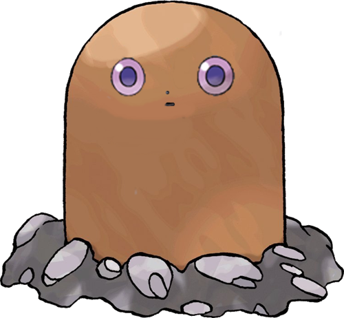 Diglett Pokemon - (500x462) Png Clipart Download