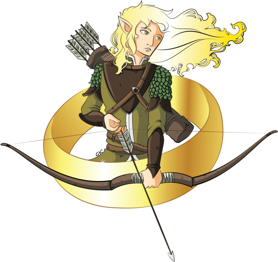 Legolas By Gabkt - Cartoon - (911x878) Png Clipart Download