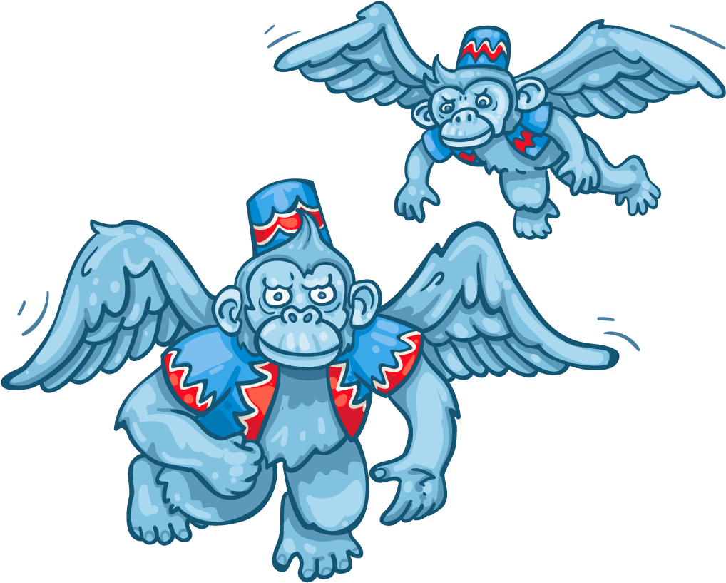 Flying Monkey Clip Art - Flying Monkey Clip Art - (1024x1024) Png ...