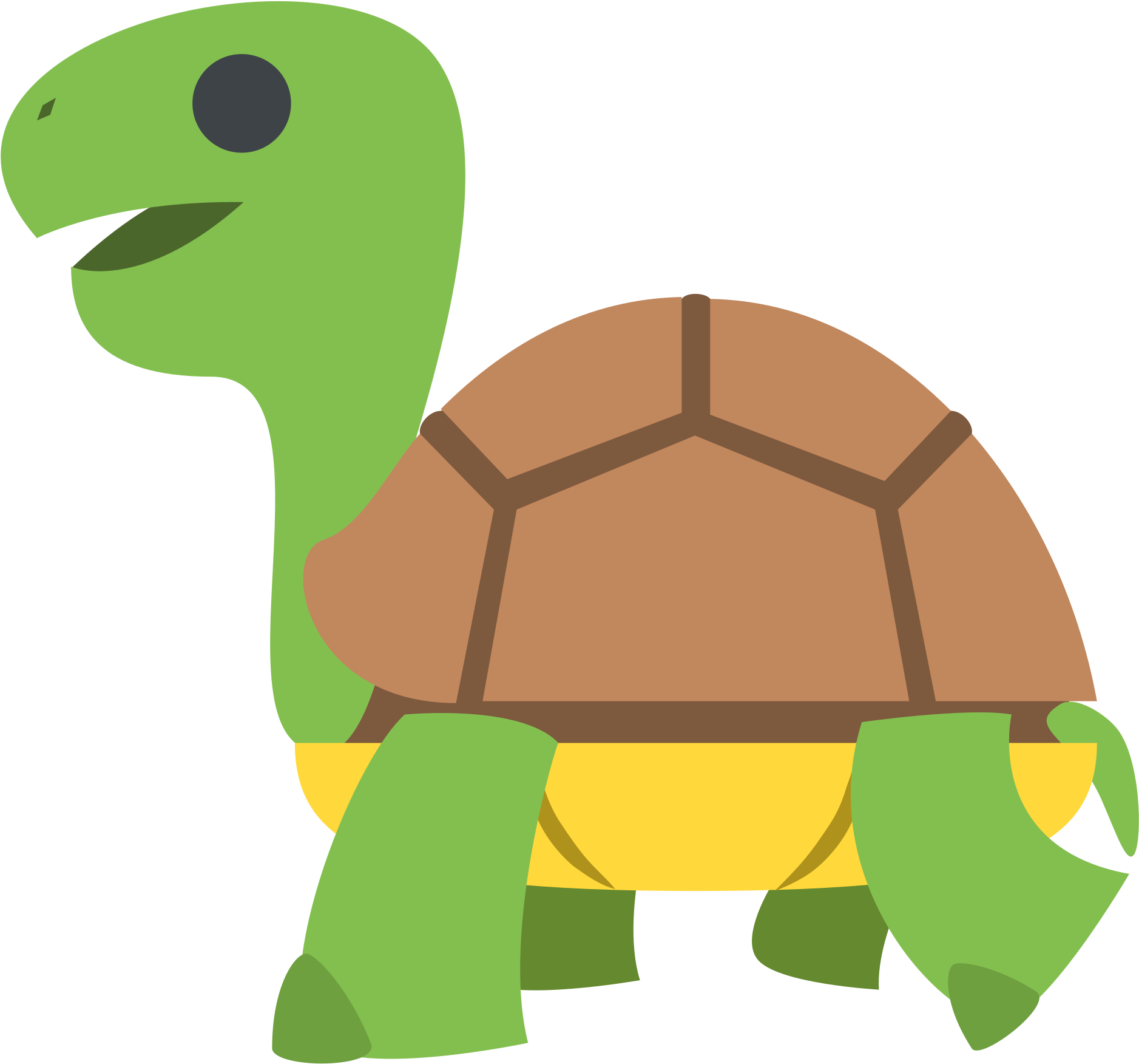 Turtle Emoji Vector Icon - Turtle Emoji - (2000x2000) Png Clipart Download
