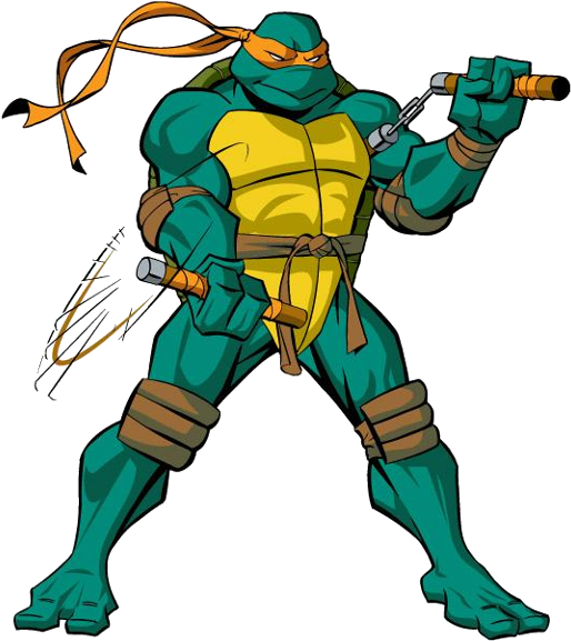 Michelangelo Ninja Turtle Clip Art - Teenage Mutant Ninja Turtles 2003 ...