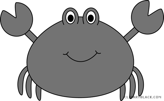 Cute Crab Animal Free Black White Clipart Images Clipartblack - Sea ...