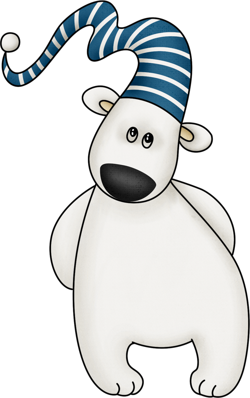 Bilder - Winter Polar Bear Clipart - (805x1280) Png Clipart Download