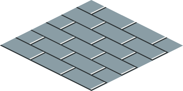 Floor Tiles Drawing - (600x300) Png Clipart Download