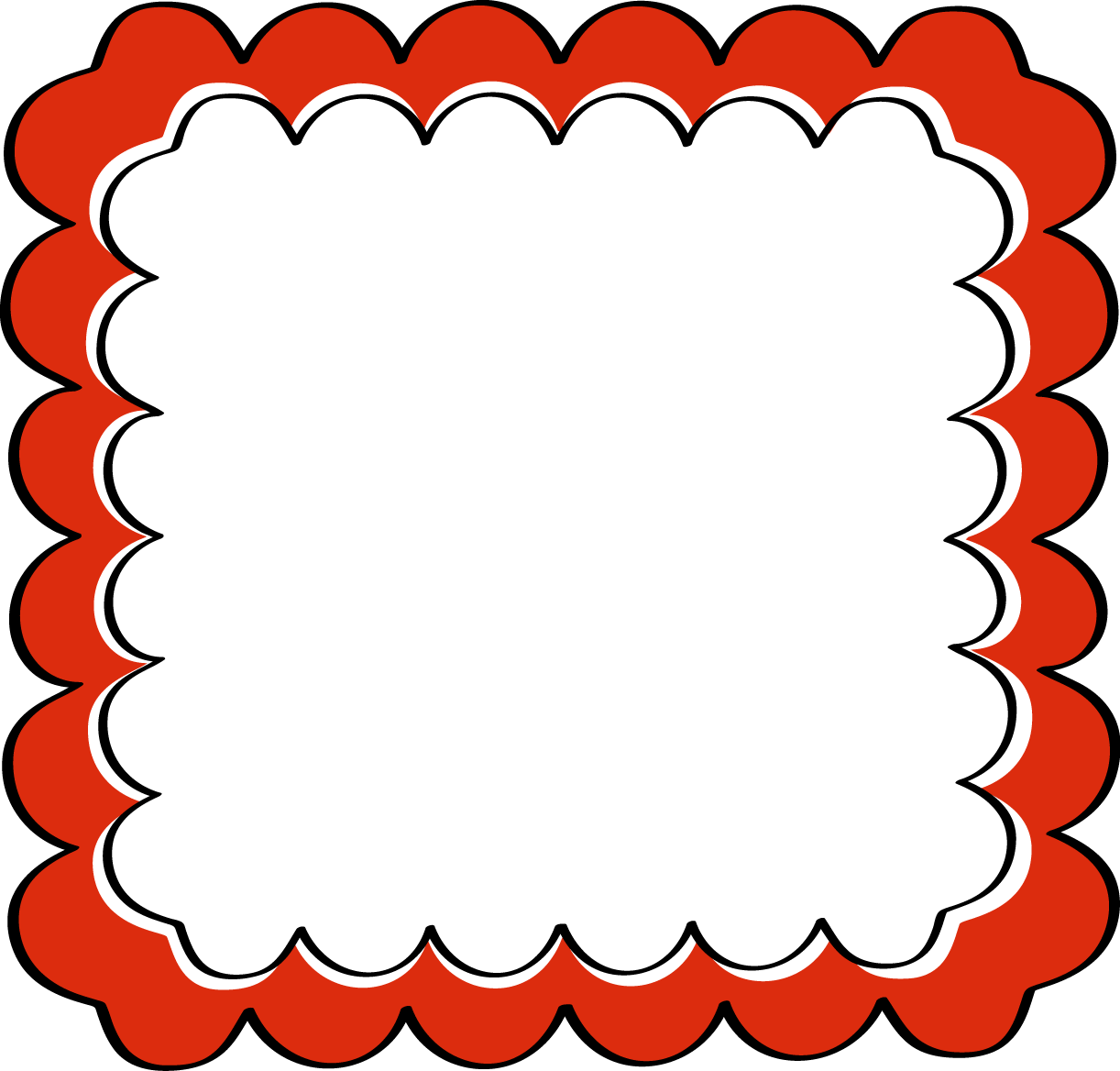 Scalloped Border Clipart - Carnival Frame Png - (1222x1168) Png Clipart ...
