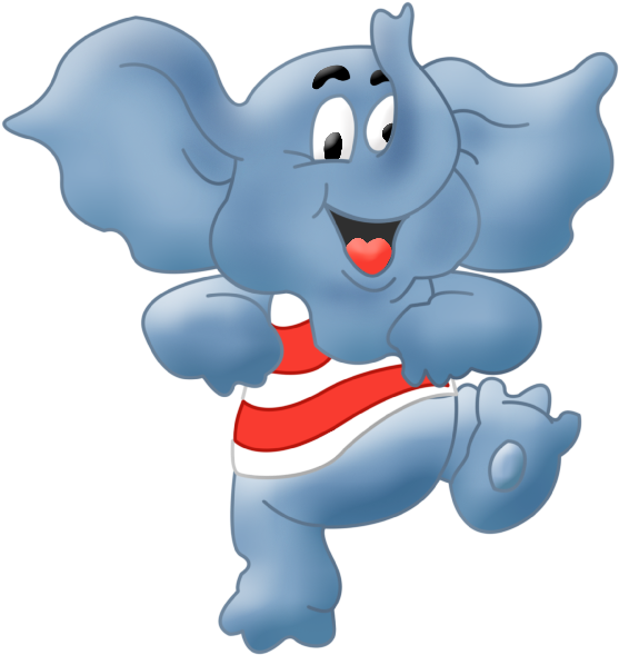 Clip Art - Elephant Stomp Clipart - (600x600) Png Clipart Download