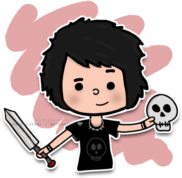 Percy Jackson Nico Chibi - (600x600) Png Clipart Download