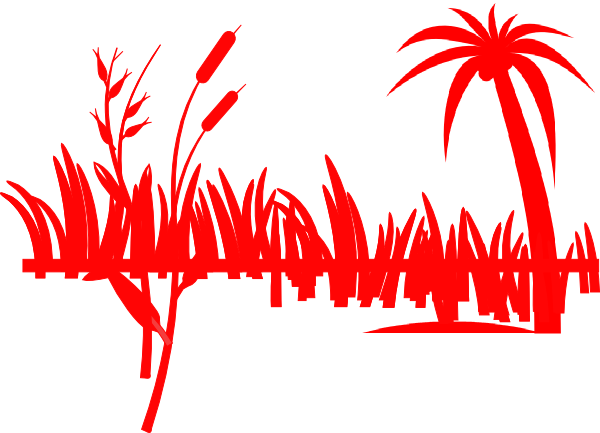 Red Grass Clipart - (600x433) Png Clipart Download