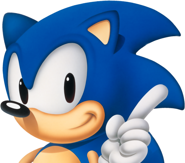 Sonic-the - Classic Sonic The Hedgehog - (640x552) Png Clipart Download
